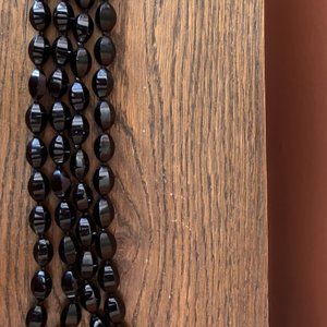 Jewelry | Vintage Jet Black Faucet Bead Necklace Circa 195s | Poshmark